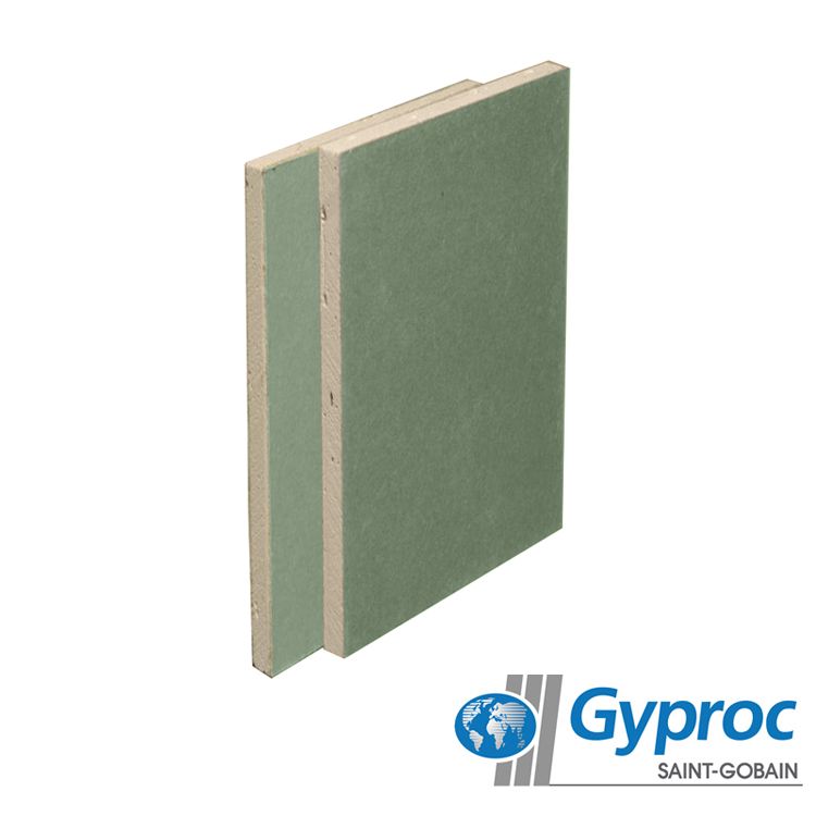 Gyproc Moisture Resistant Board Square Edge - 2.4m x 1.2m x 12.5mm ...