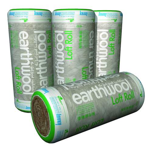 Knauf Loft Roll Insulation 44 Earthwool Combi-Cut 100mm - 13.89m2 Pack ...
