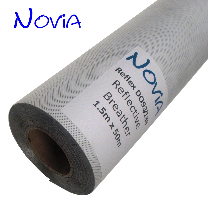 Novia Reflex Reflective Roof & Wall Breathable Membrane - 50m x 1.5m ...