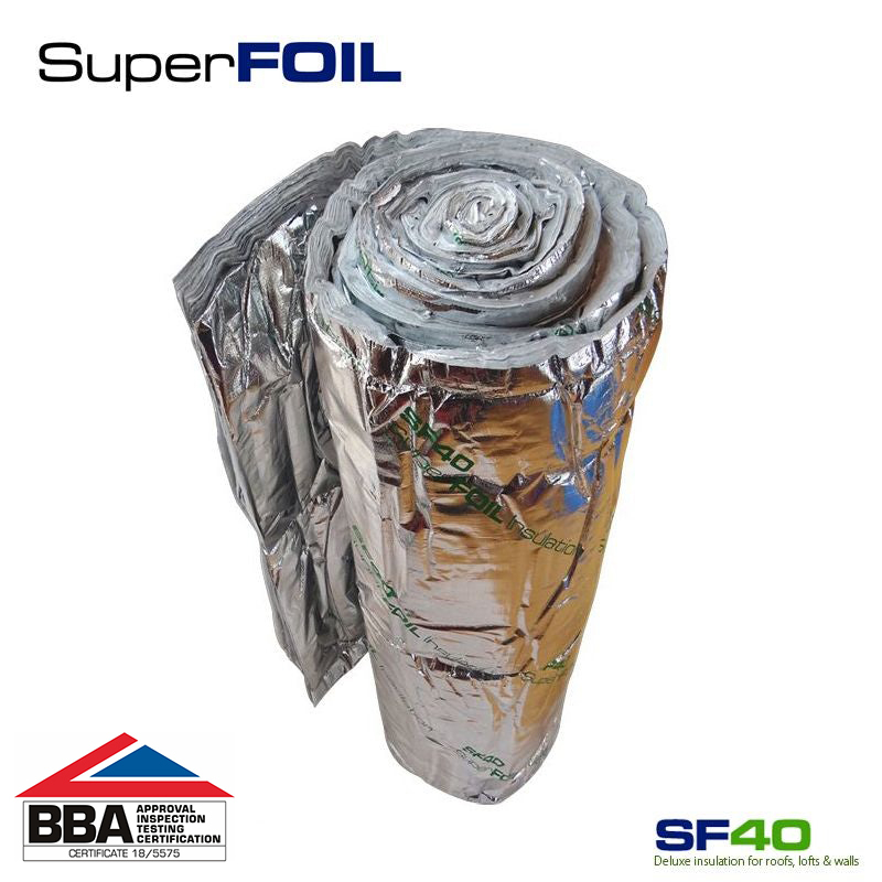 Multi-layer Foil Insulation SF40 by SuperFOIL - 1.5m x 10m Roll ...